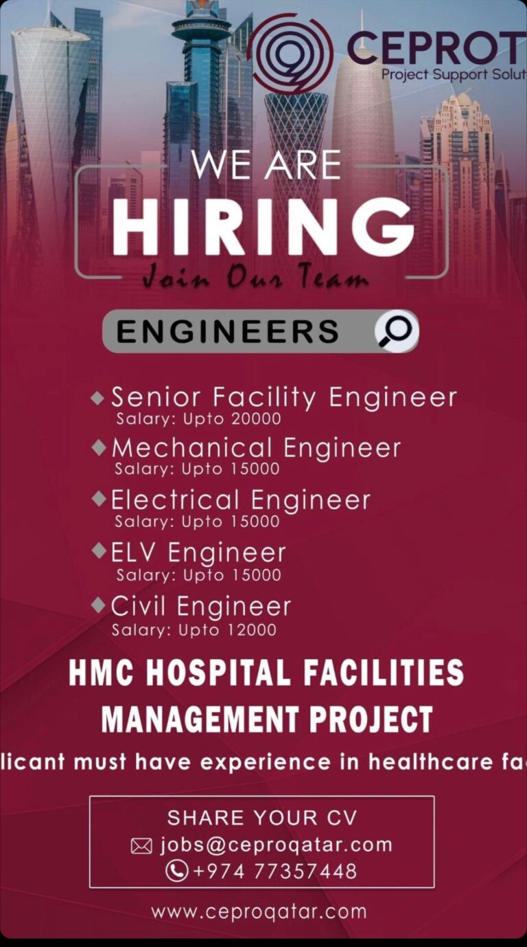 Ceprotec Qatar Jobs | HMC Qatar Careers 2023 - Urgent Vacancies ...